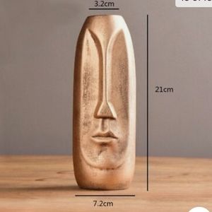Accents | Creative Avatar Human Head Abstract Ceramic Modern Art Face ...